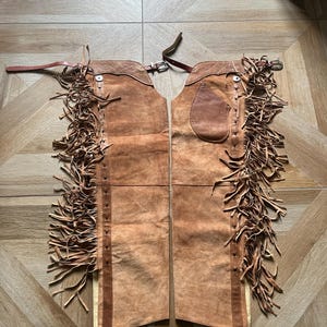 Handmade Leather Biker Fringes Style Pant Chap Western Motorbike Rider ...