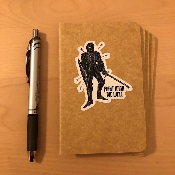 Fight Hard Knight Sticker - Etsy