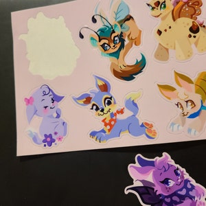 Pastel Virtual Pet Sticker Sheet - Etsy