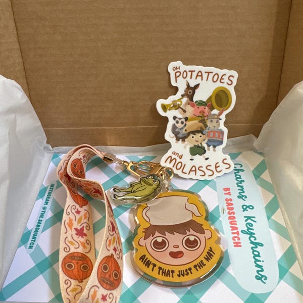 Over the Garden Wall Wristlet and Charm Keychain Set - Cute Greg OTGW ...