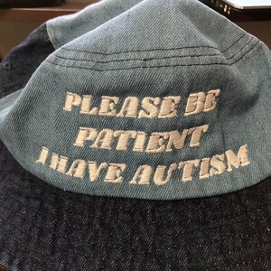 Please Be Patient I Have Autism Vintage Cotton Twill Cap Autism ...