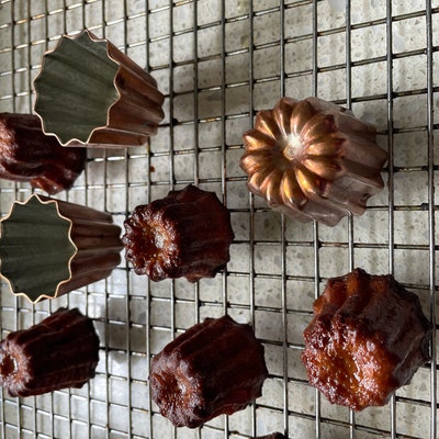 6 Copper Canele Molds Large 2.1 Inch Set of 6 Professional Quality 55 ...