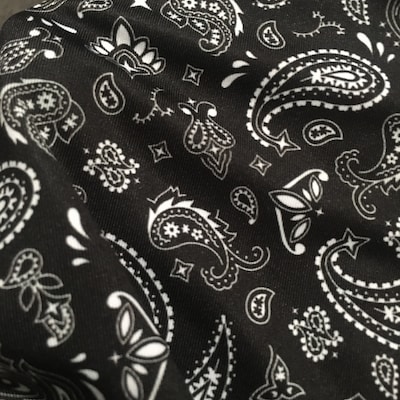 Bandana Paisley Fabric Print by the Yard, 14 Colors Available for Boho ...