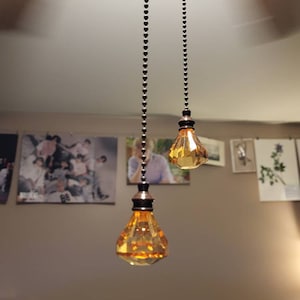 Set of 2 Gorgeous Porcelain Lamp Shade Finials Shade Toppers 2 Tall Fit ...