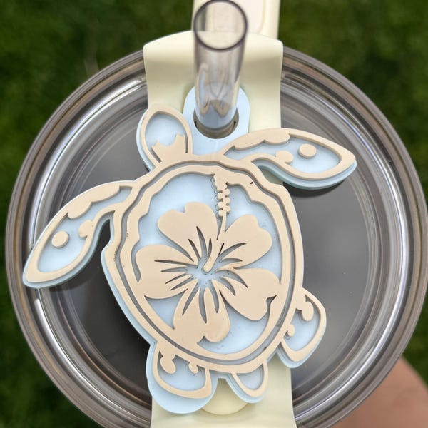 Sea Turtle Stanley Name Plate, Turtle Name Plate, 40oz Stanley Name ...