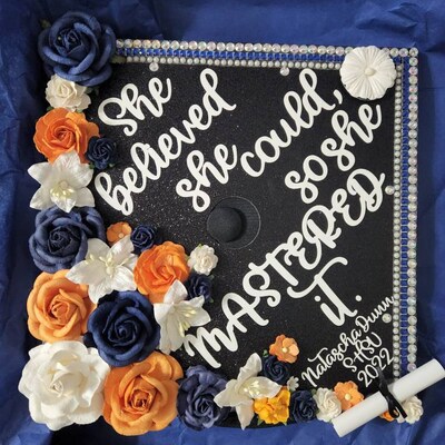 Believed She Could Mastered Graduation Cap Decoration - Etsy