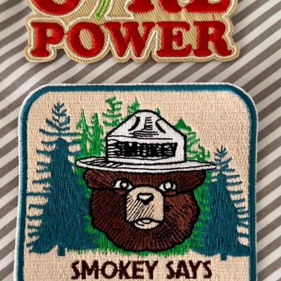 Bear Patch Hiking Patch Applique Embroidered Patch Iron on Patch Sew on ...