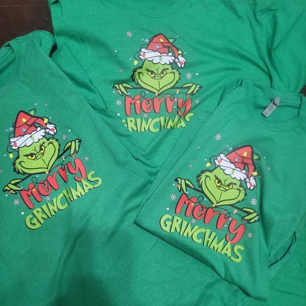 Grinch Heart DTF Heat Transfer, Grinchy Hand Print, Full Color DTF ...