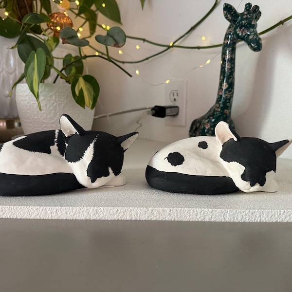 Frenchie Cremation Urn in Stoneware - Etsy