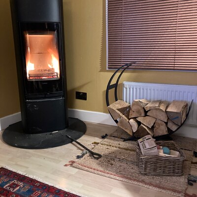 Log Store, Wood Store, Metal Log Store, Fire, Home, Interior Design ...