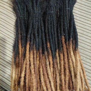 Three Tone Dreadlock Extensions Made With Unprocessed Human - Etsy