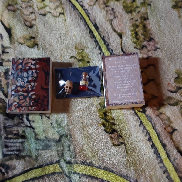 Handmade Poem Book in a Matchbox, Adlestrop by Edward Thomas. Gift for ...