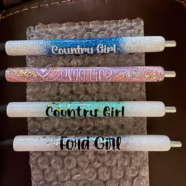 Cotton Candy Swirl Glitter Pens | Pink Glitter Pen | Milky Way Glitter ...