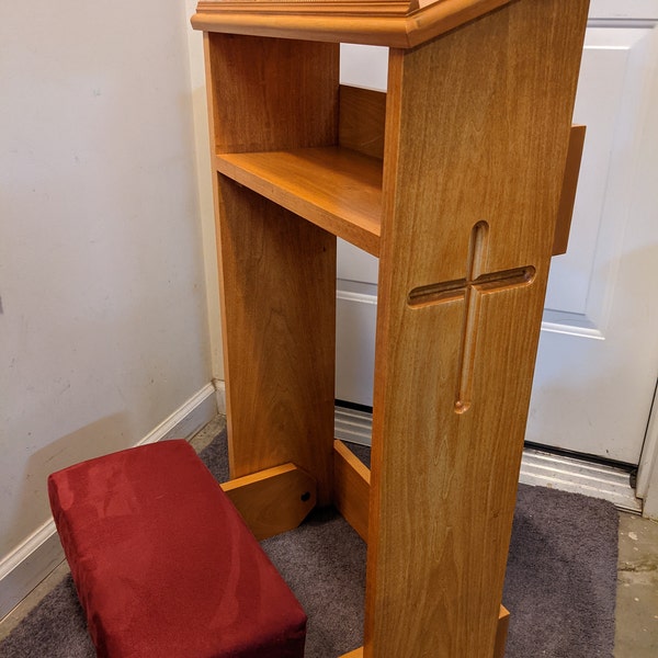 Folding Prayer Kneeler Kneeling Bench Catholic Altar Home Altar Shrine ...