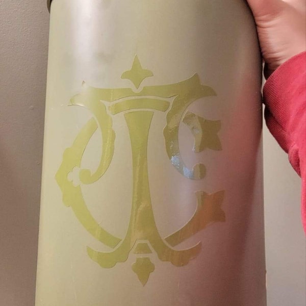 Two Letter Monogram Sticker, Couples Monogram, Custom Double Initials ...