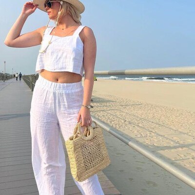 Pants Sewing Pattern PDF, Easy Sewing Pattern for Women's Linen Pants ...