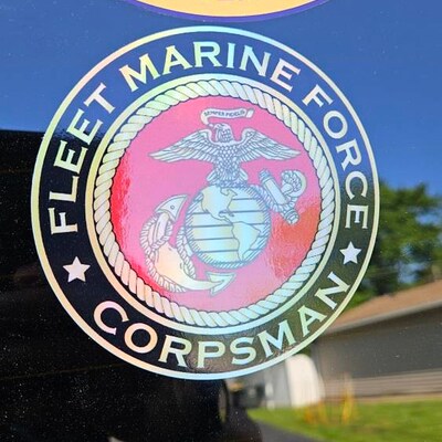 USMC Vinyl Sticker - Etsy