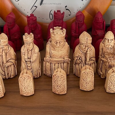 RARE Berserker Trio, Isle of Lewis Chessmen, Chess Piece - Etsy