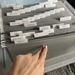 Printable Milestone Tote Labels Instant Download School File Box Labels ...