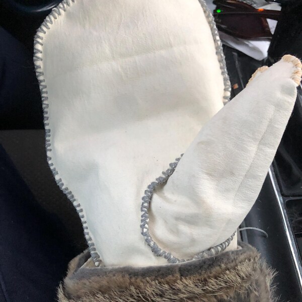 DIY Style Sheepskin Mitten Patterns Leathercraft Kit Patterns and ...