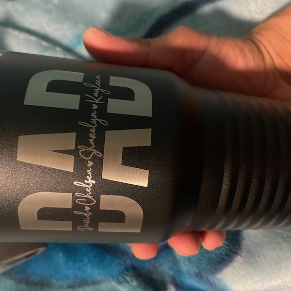 Dad Tumbler With Kids Names, Personalized Dad Cup, Daddy Tumbler, Dad ...