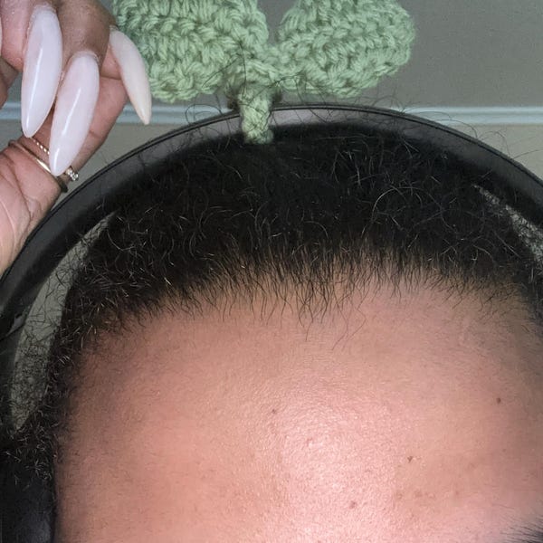 Crochet Sprout Leaf Accessory - Etsy