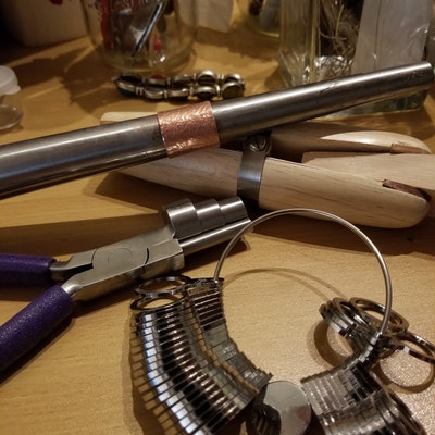 Ring Making Tools Kit by Romazone, Steel Ring Mandrel Set, Ring Coiling ...