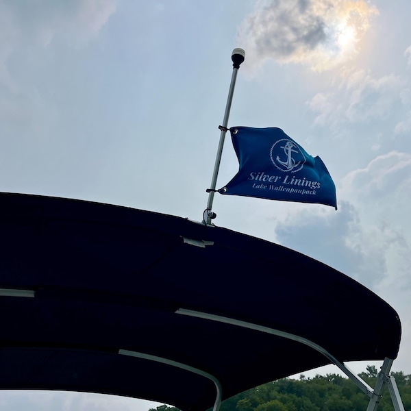 Personalized Boat Flag, Custom Captain Gift, Nautical Code Flag, Boat ...