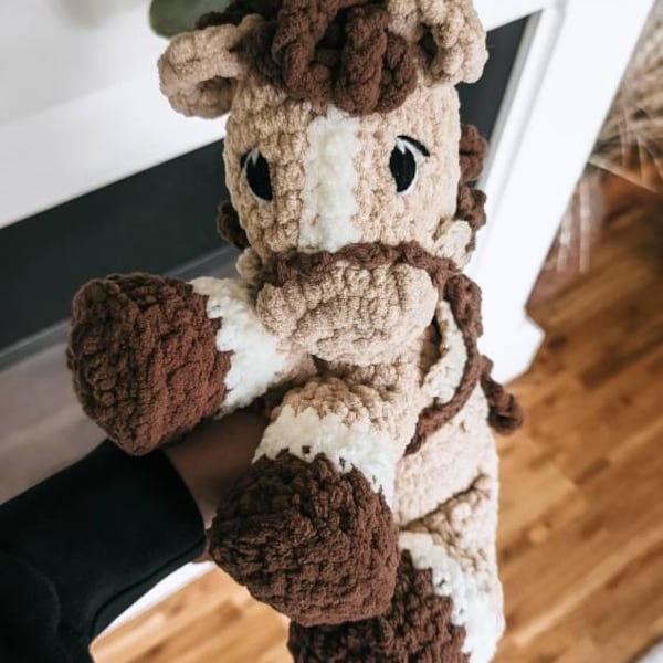 BUNDLE Paylin the Pony STUFFIE + SNUGGLER Crochet Pattern | No Sew Low ...