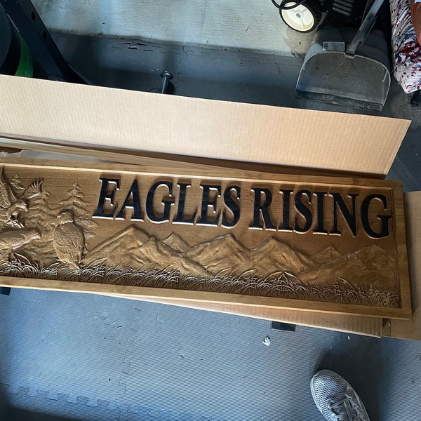 Custom Eagle Sign | American Eagle Wall Art | Front Door Sign | Front ...