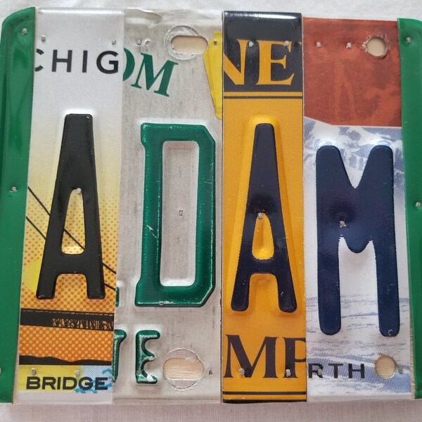 Custom Made Gift for Men,metal License Plate Sign With a Name or ...