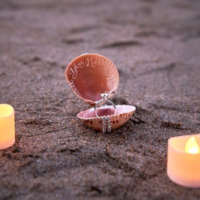 Proposal Seashell Ring Box,seashell Wedding Ring Box,shell Engagement ...