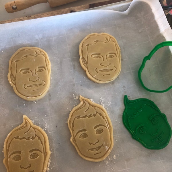 Custom Cookie Cutter, Face Cookie Cutter, Personalize Cookie Cutter ...