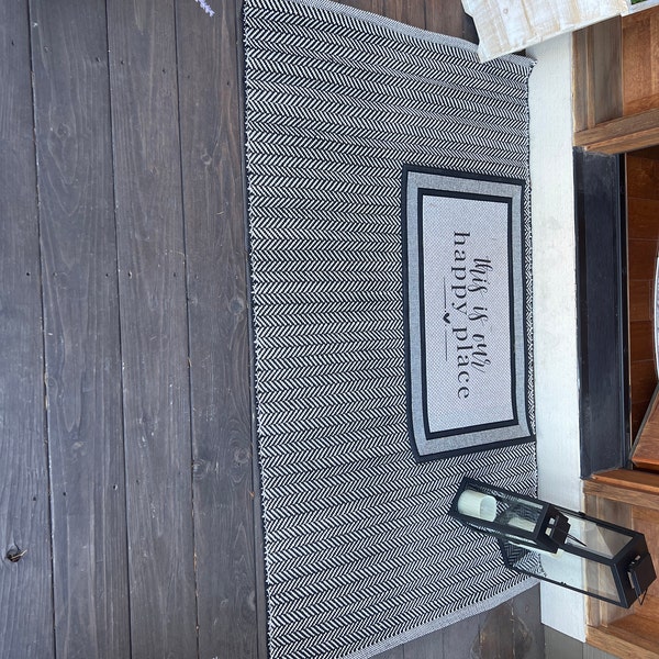 This is Our Happy Place Door Mat - Etsy