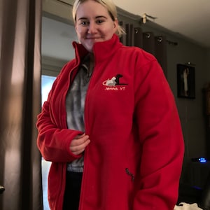 Vet Tech Mid Weight Fleece Jacket, Vet Tech Apparel, Personalized ...