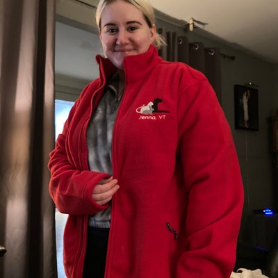 Vet Tech Mid Weight Fleece Jacket, Vet Tech Apparel, Personalized ...