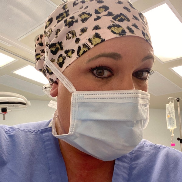 Bows and Cherries Scrub Cap, Euro Scrub Cap, Surgical Scrub Hats, Scrub ...
