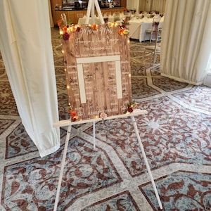 Rustic Wedding Table Plan Sign Wedding Seating Plan - Etsy