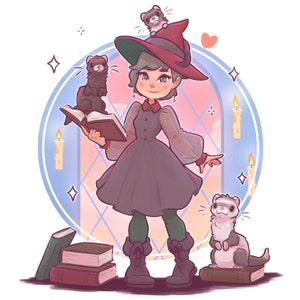 Cute RPG Class Animals Stickers And/ or Prints 6x6 or | Etsy