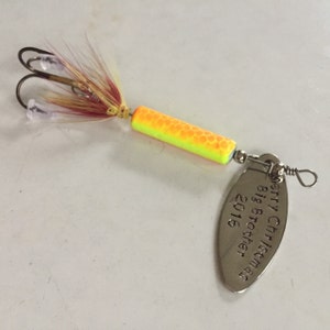Fishing Lure Key Chain Personalized Customized and Hand Stamped - Etsy