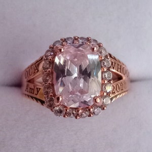 Customized Sterling Silver Womens High School Class Ring Style ...