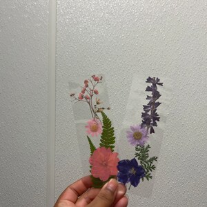 Pressed Floral Bookmarks Real Dried Flowers Gift Idea for - Etsy