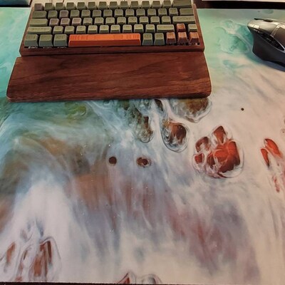 Colorful Epoxy Resin Desk Mat, Abstract Desk Mat, Cute Desk Pad, Mouse ...