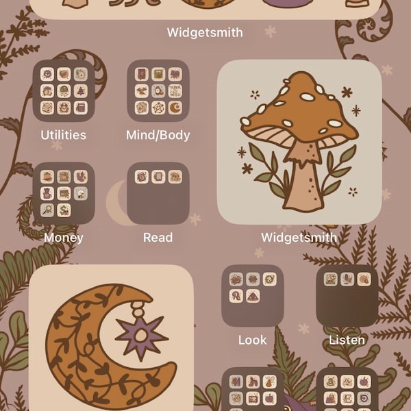 Witch Ios 14 Icons Witchcraft App Icons Pack Witchy Instagram Highlight ...