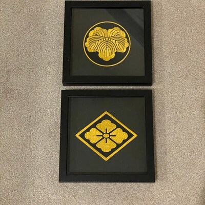 2.5 Samurai Crests set of 3 Nobunaga Oda, Hideyoshi Toyotomi, Ieyasu ...