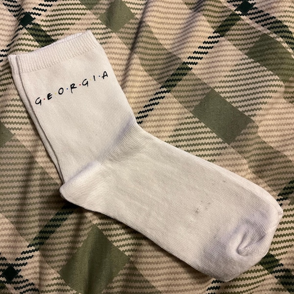 FRIEND Socks - Gifts - Personalised Socks - TV Show Inspired - Custom ...