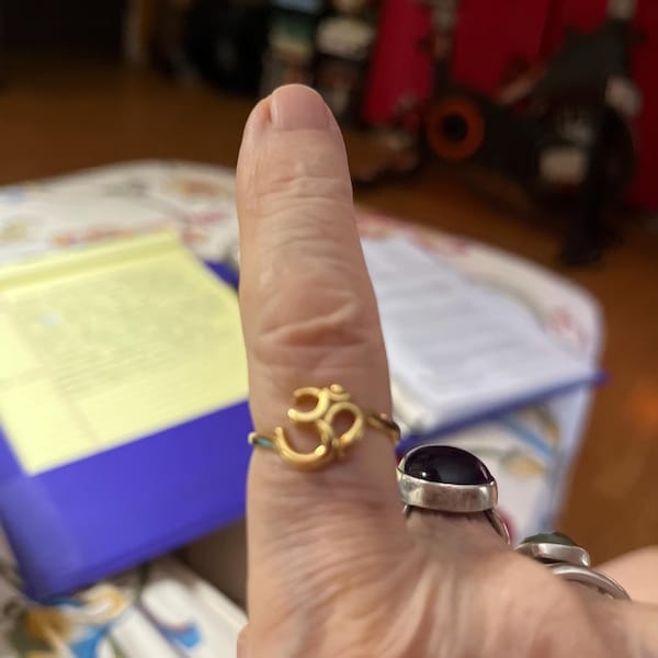 Om Ring for Women Men | Yoga Jewelry | Spiritual Meditation Ring | Om ...