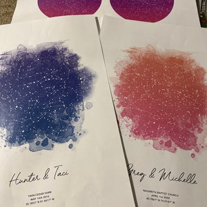 Custom Star Map Triple Star Our Story Our Children Map Night - Etsy