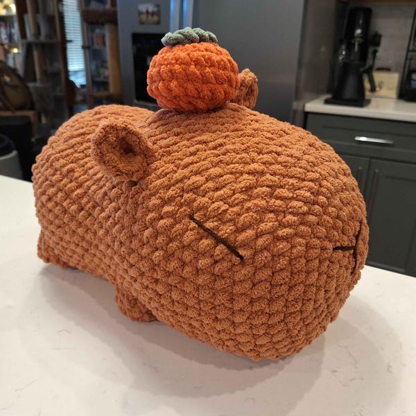 Capybara CROCHET PATTERN, Amigurumi Plushie, Low Sew Beginner Amigurumi ...