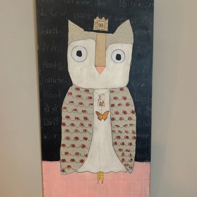 Ms. Velma Original Folk Art Wall Hanging - Etsy